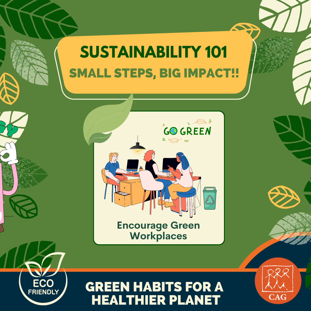 Sustainability 101 Encourage Green Workspaces Climate Connection